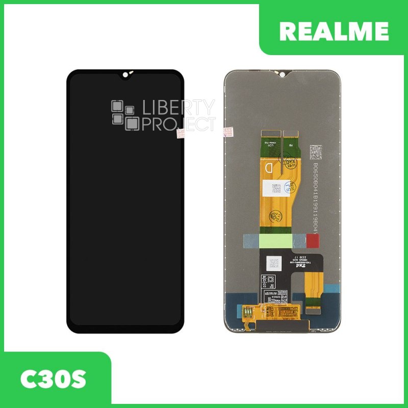 LCD дисплей для Realme C30S (RMX3690) с тачскрином (черный) OR LCD ...